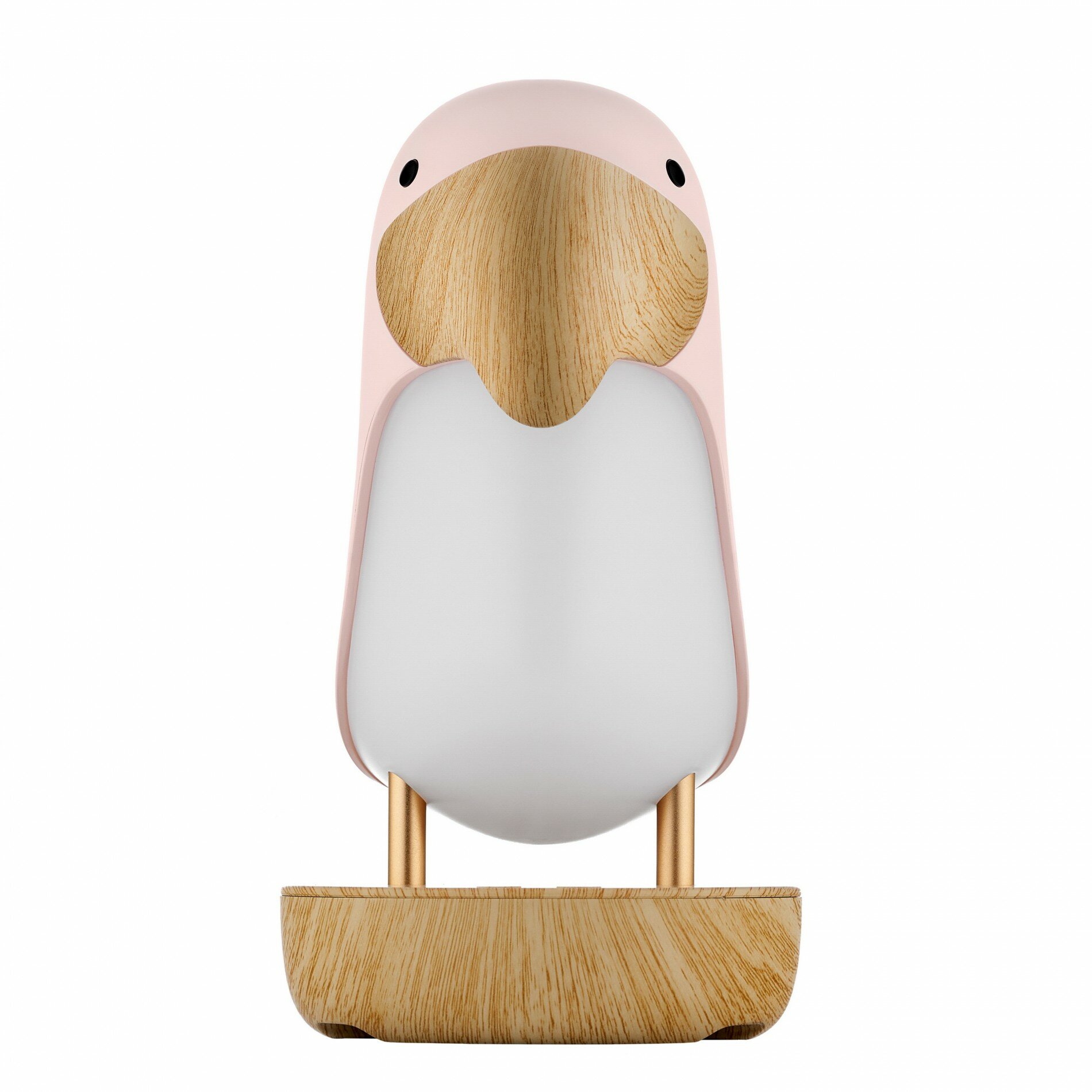 Ночник детский интерьерный Roxy-Kids Toucan, USB Type-C, с аккумулятором, розовый