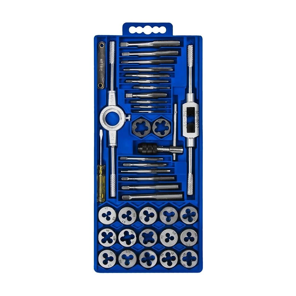 Кобальт Набор метчиков и плашек метрических, 40 предметов, кейс () 920-162