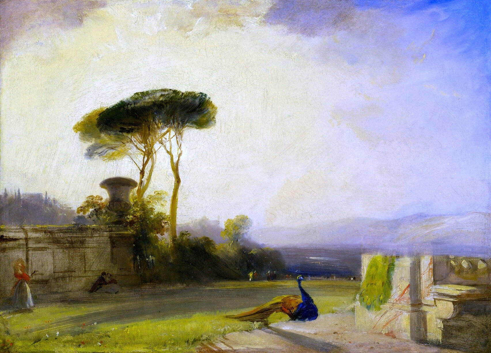 Картина Бонингтона Ричарда Паркса Вид на территорию виллы недалеко от Флоренции 60х43 см