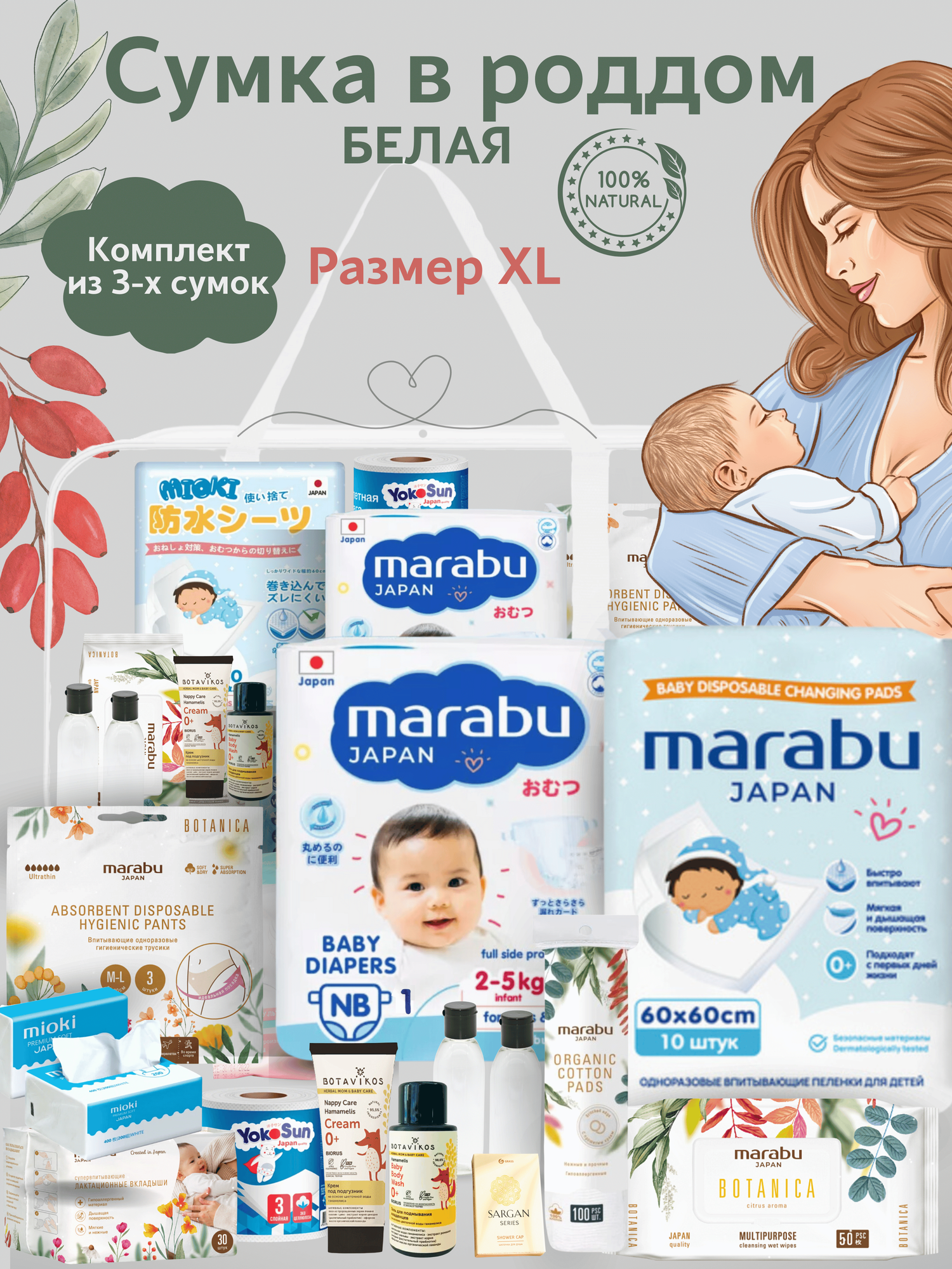 Сумка в роддом готовая