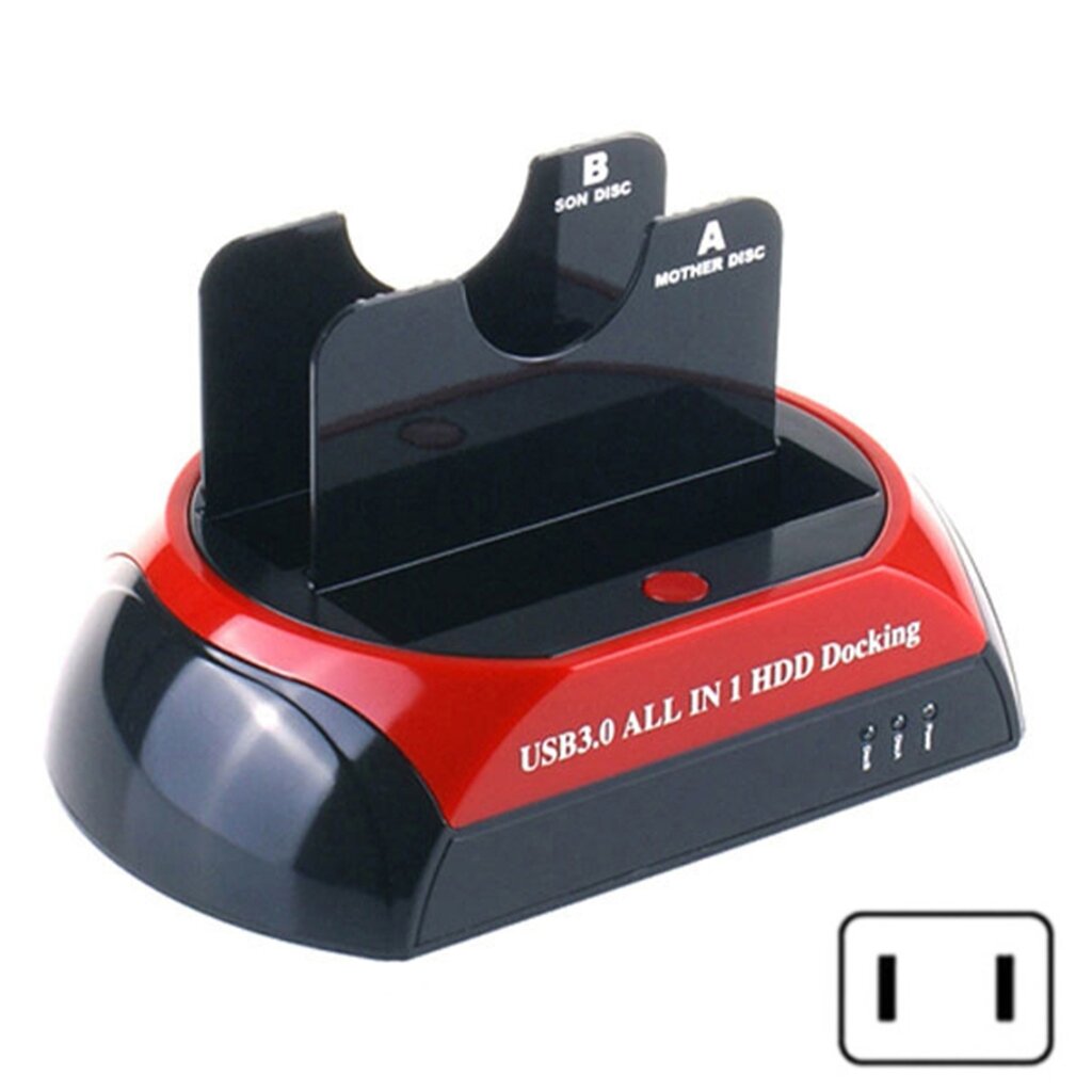 Дубликатор жестких дисков SATA с двумя отсеками (стандарт США)