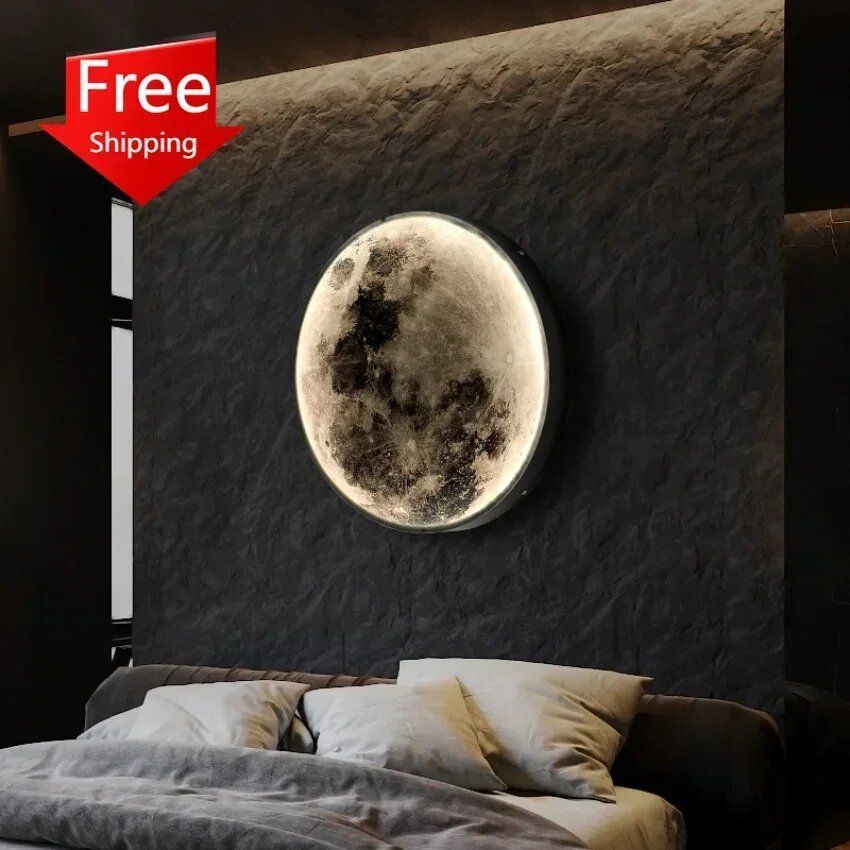 Круглый настенный светильник LED белый, D80CM, Remote control