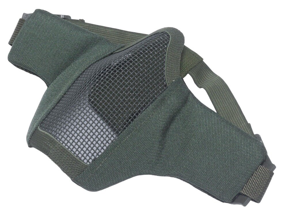 Маска для страйкбола Kingrin с регулирующимся ремнем олива