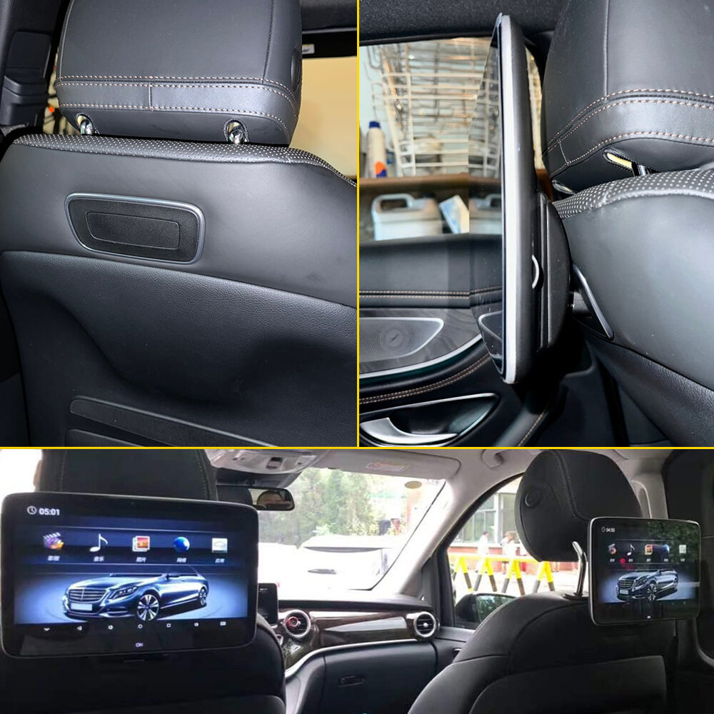 11,6-дюймовый сенсорный экран автомобильный монитор в подголовнике автомобильный телевизор система Android блокировка автомобильного мультимедийного монитора для Mercedes Benz S Class W203 E GLS GLC GLE S550