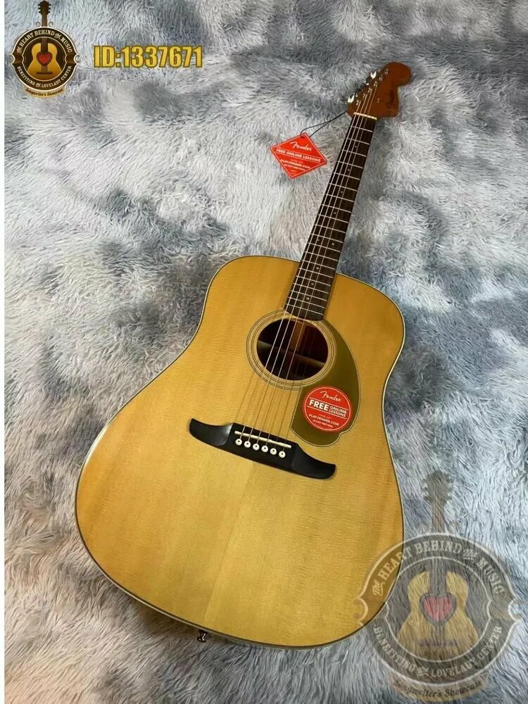 Электроакустическая гитара Fender California акустико-электрическая гитара 6-струнная, корпус Ель 41"