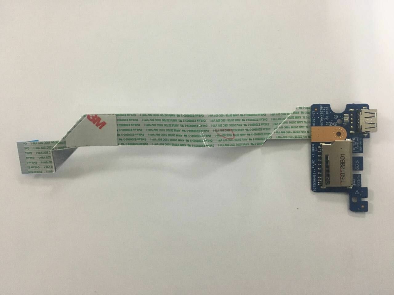 Плата USB с кардридером LS-C705P для ноутбука HP 15-af / 15-ac 813953-001