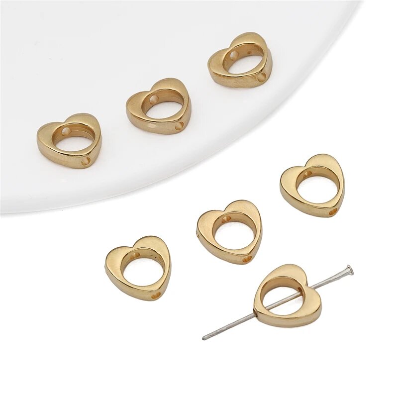 Пластиковые бусины Beadia звездочки 20 шт 02 Gold