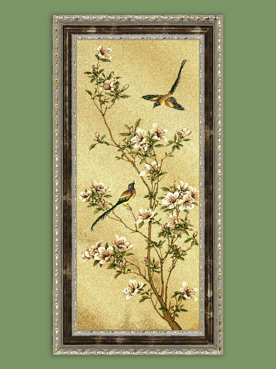 Картина из гобелена Декарт панно гобеленовое в раме на стену тканый гобелен