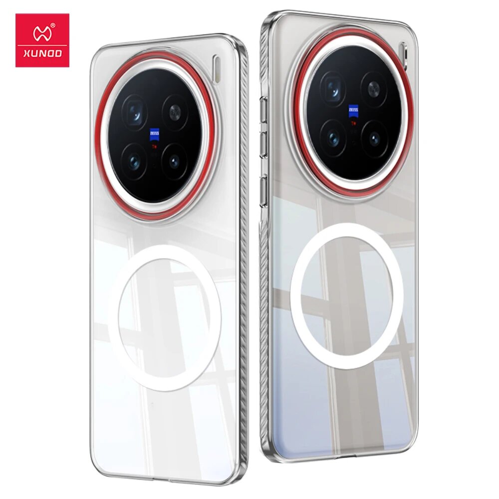 Чехол Xundd vivo X300 Magnetic Ring Case, прозрачный