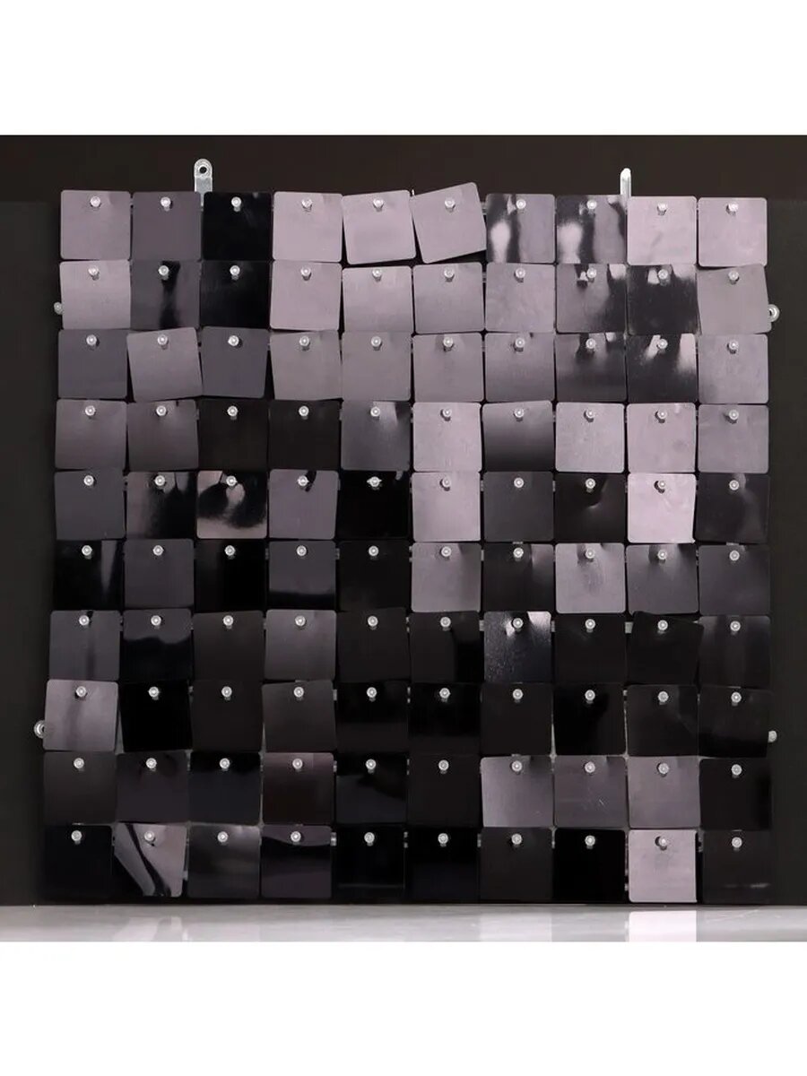 Панель с пайетками для фотозоны, квадратные, 30*30см, цвет ч