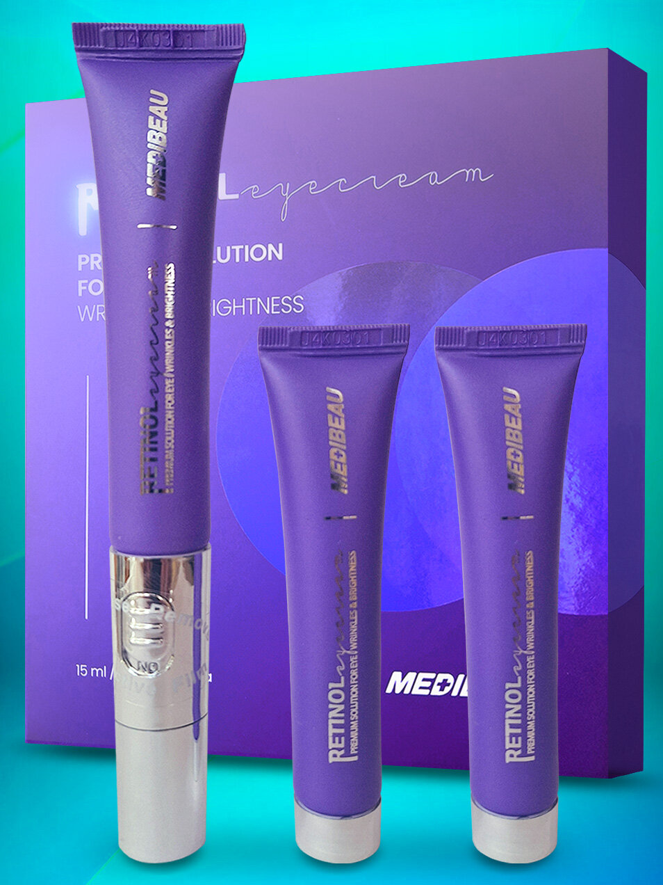 MEDIBEAU Крем для кожи вокруг глаз с ретинолом 15 мл (3 шт)
