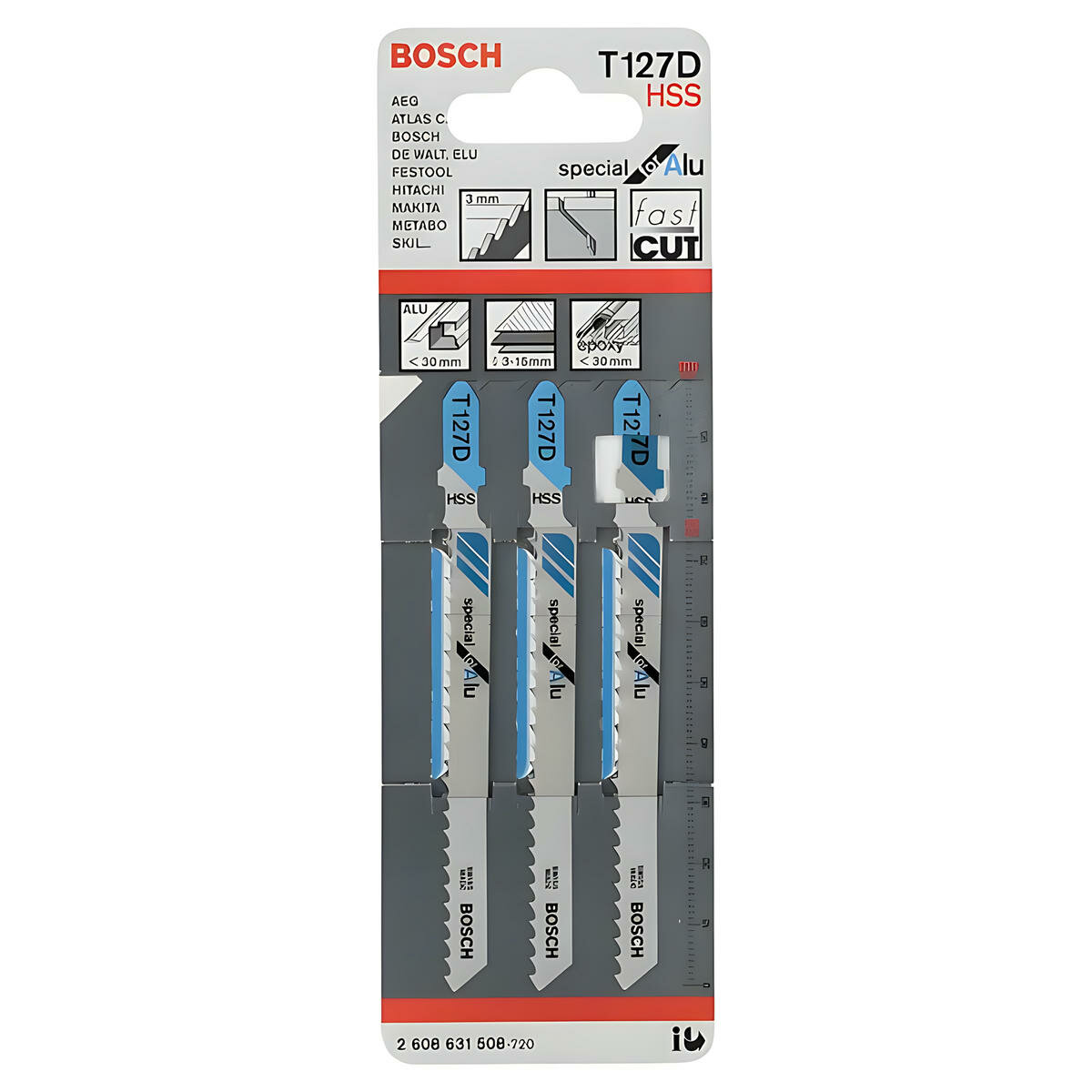 Полотно пильное T 127 D HSS (3 шт.) BOSCH 2608631508