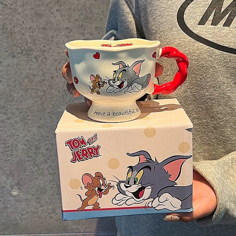 Оригинальное разрешение на кошку и мышь ретро - керамическая чашка, чашка кофе, кружка, кружка для воды, девочка