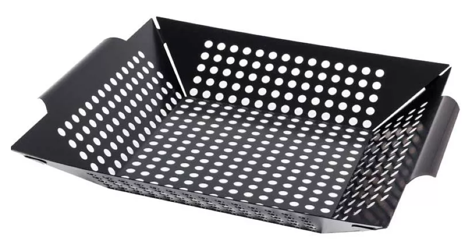 Решетка гриль ECOS / Экос 3009D квадратная с антипригарным покрытием, из металла, 35х30х6см / отдых и пикник