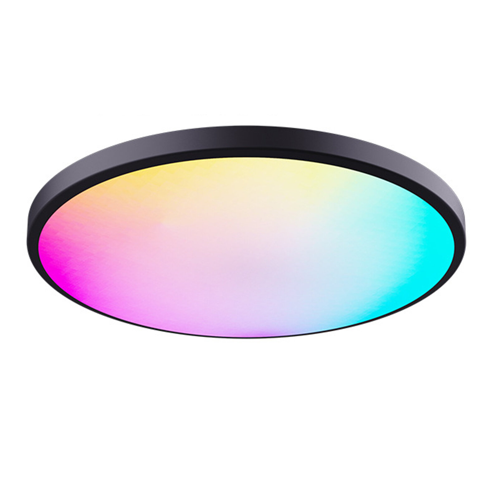 Neoglint RGBCW Full Color Ceiling Lamp Round LED Light Fixture for Bedroom Living Room Stepless Dimming with RF Remote Control