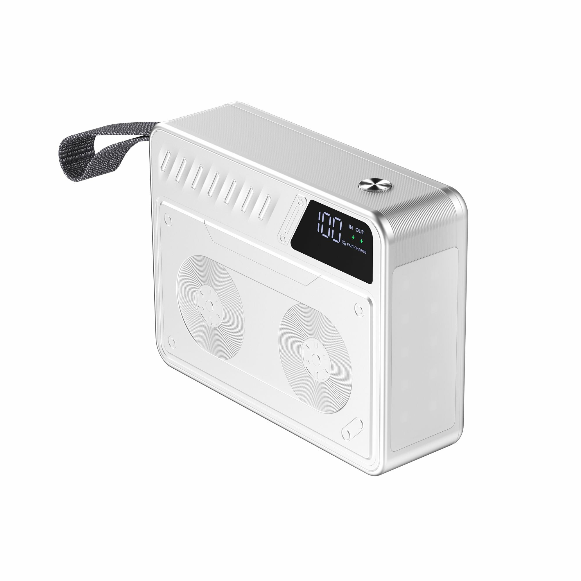 Внешний аккумулятор Wiwu Fantasy Power Bank 60000 mAh, 100W, PD+QC+Fast Charger, 60000 мАч, (Wi-P058) белый