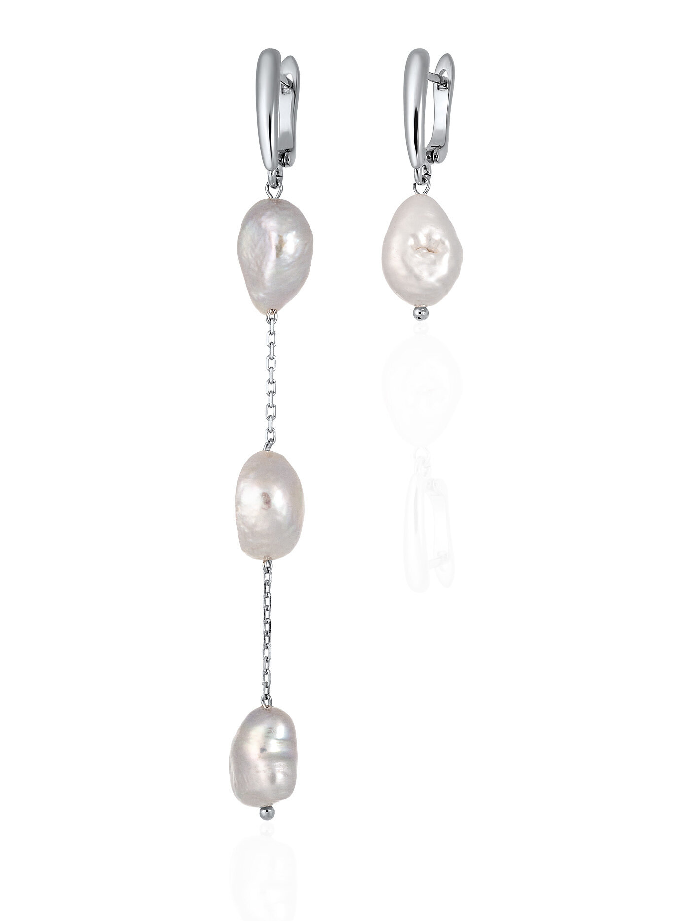 Серьги с подвесками L'attrice, жемчуг барочный