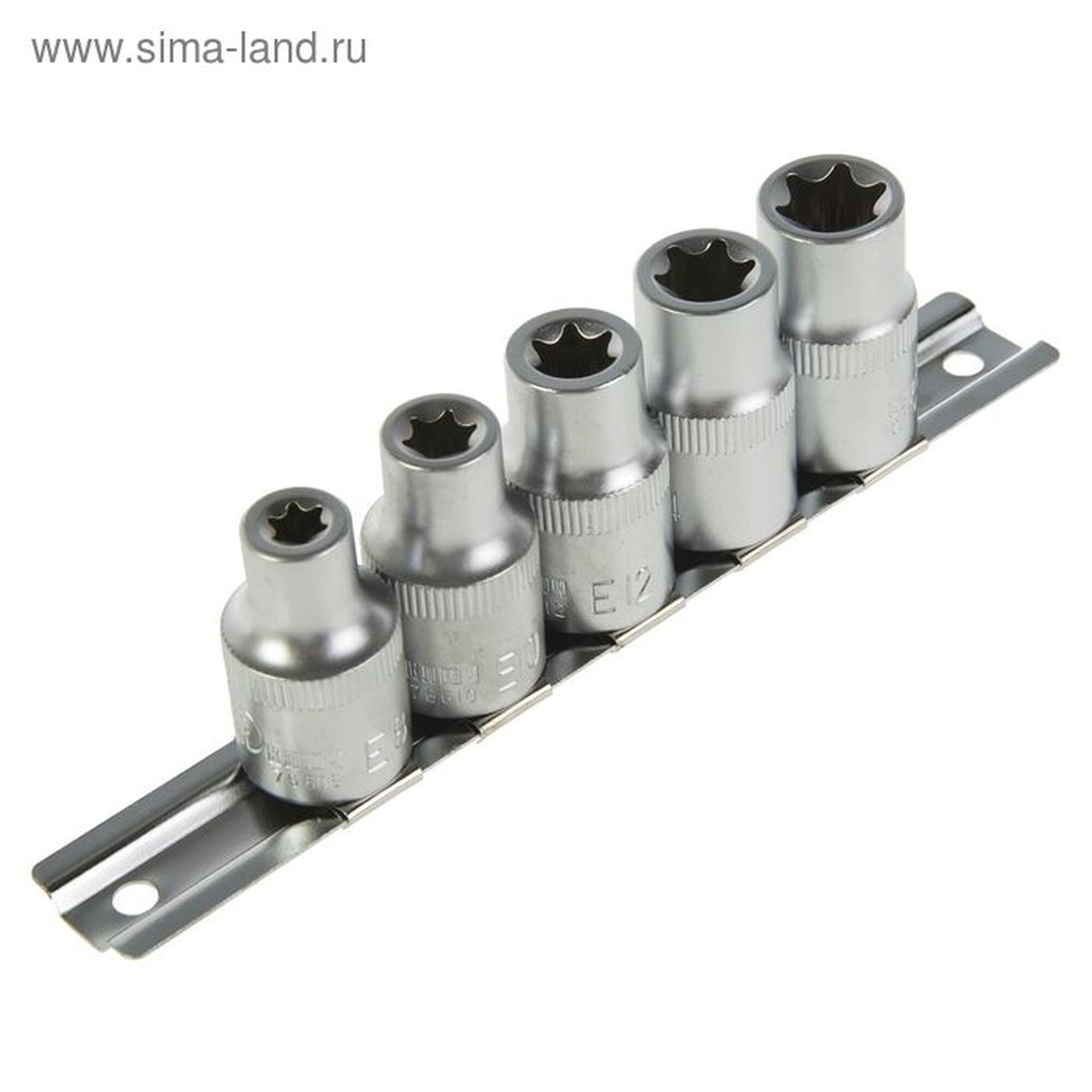 Набор звездочек "сервис ключ", от Е8 до Е16, 5 предметов, 1/2