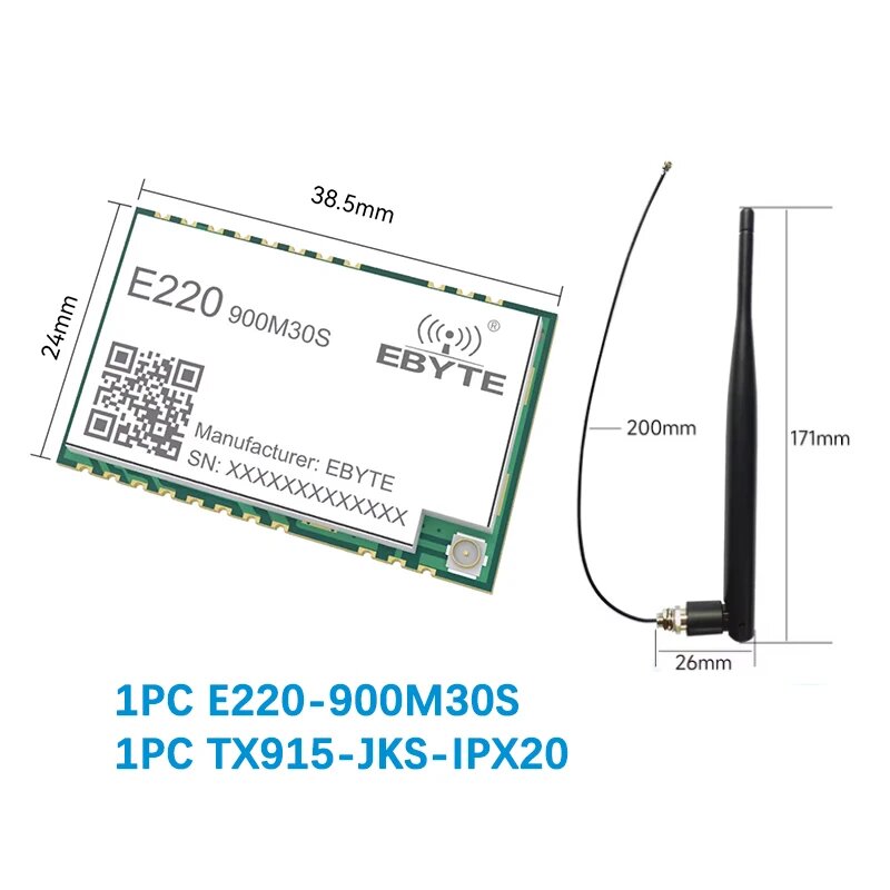 EBYTE LLCC68 LoRa беспроводной модуль 868/915 МГц 30 дБм