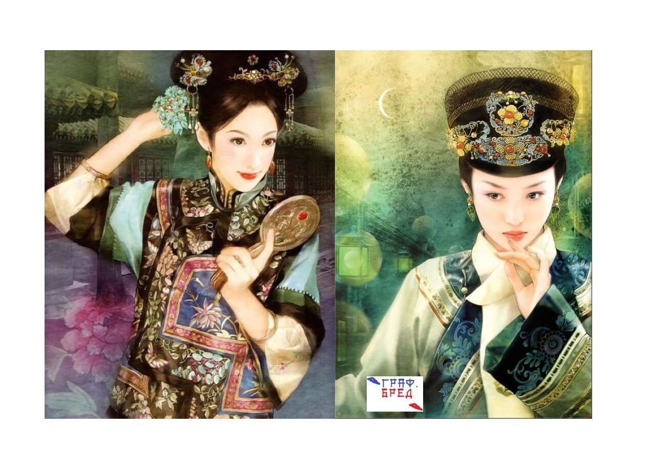 Постер "Образы императрицы Цыси" уникальный контент на ваших стенах от Музея графического бреда.