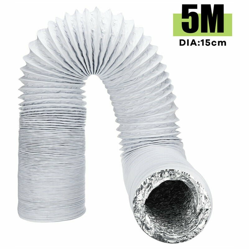 Гибкая вентиляционная система Echappement Tuyau Pour Climatiseur, 15 см, 5 м, климатизация