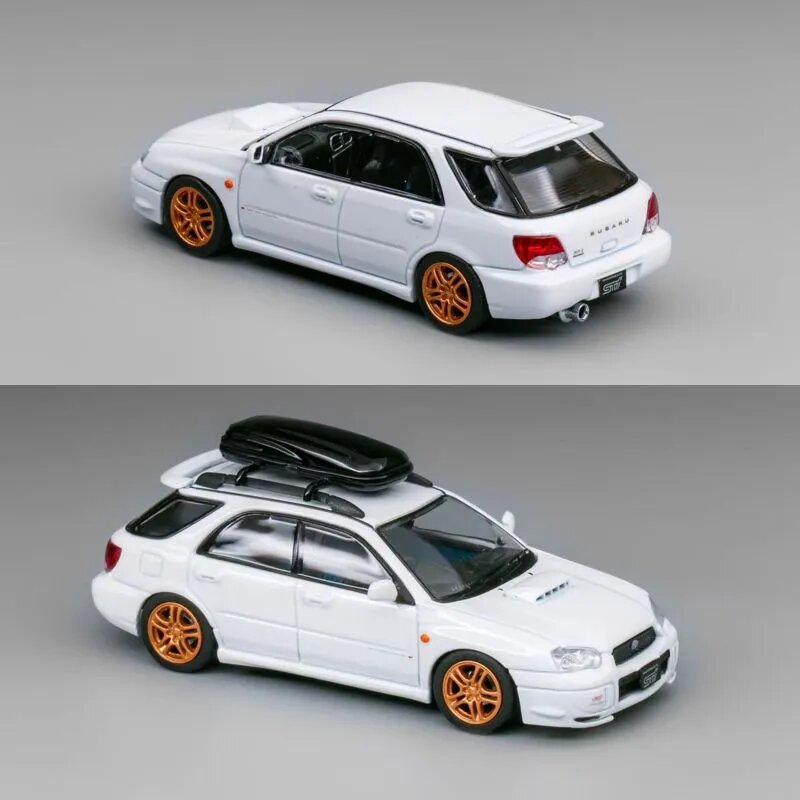 Миниатюрная модель автомобиля из литого металла Субару Импреса WRX STi модель автомобиля Игрушки 1:64 Subaru Impress WRX STi