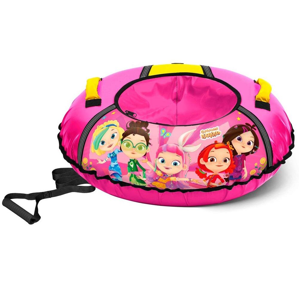 НИКА Тюбинг НИКА, ТБ1, 070 см. (Чехол 750 мм.) с камерой, инд. упаковка (Сказочный патруль (розовый))