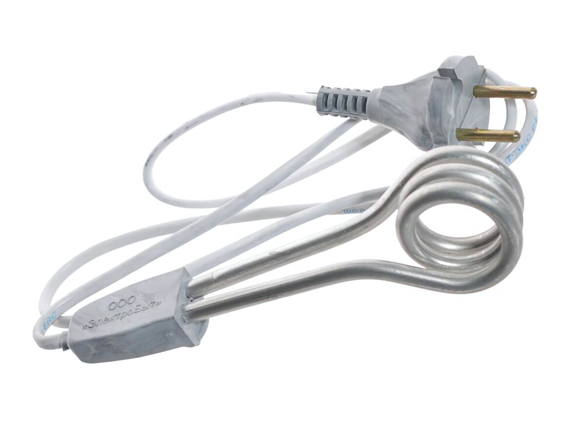 Кипятильник погружной 500Вт, металл, компактный, для кипячения воды дома и в поездках