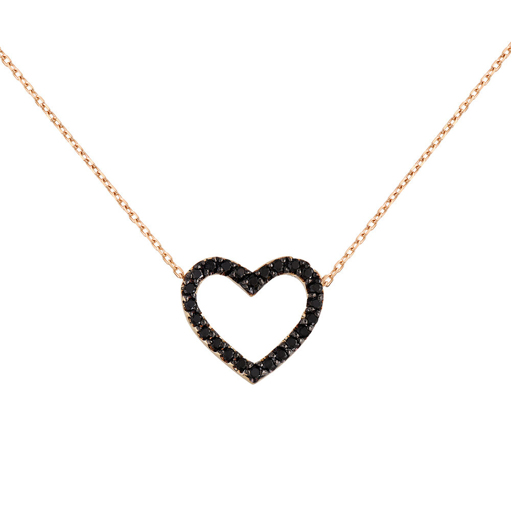 Колье, желтое золото, 585 проба, золочение, металл