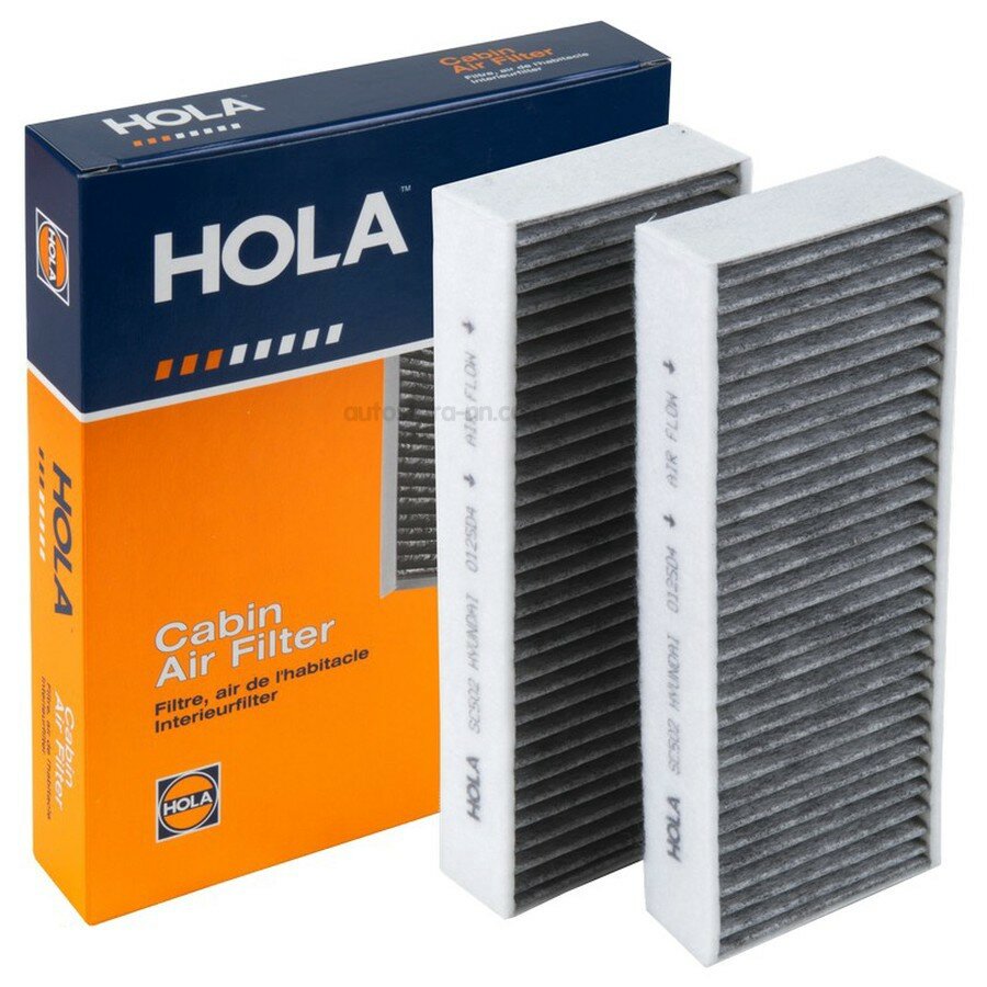 HOLA SC502 Фильтр, салонный угольный, HYUNDAI Santa Fe I/II Tagaz, Sonata IV (EF) Tagaz, (1 шт.)