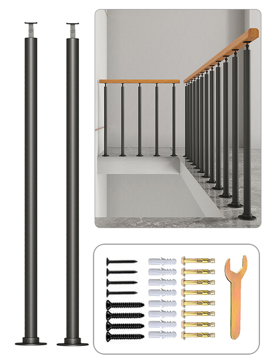Металлические стойки для лестничных перил с регулируемым углом 270 балясины для террасы, балкона, крыльца и уличных ограждений