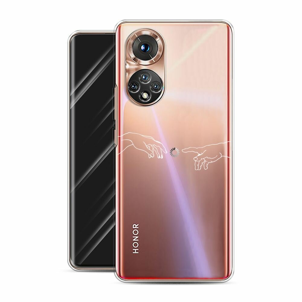 Чехол на Honor 50/Huawei Nova 9 / Хонор 50/Хуавей Нова 9 с принтом "Загрузка творения", прозрачный — фото 1