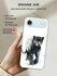 Чехол на Apple iPhone Air / Айфон Айр с принтом "Пантера арт 3"