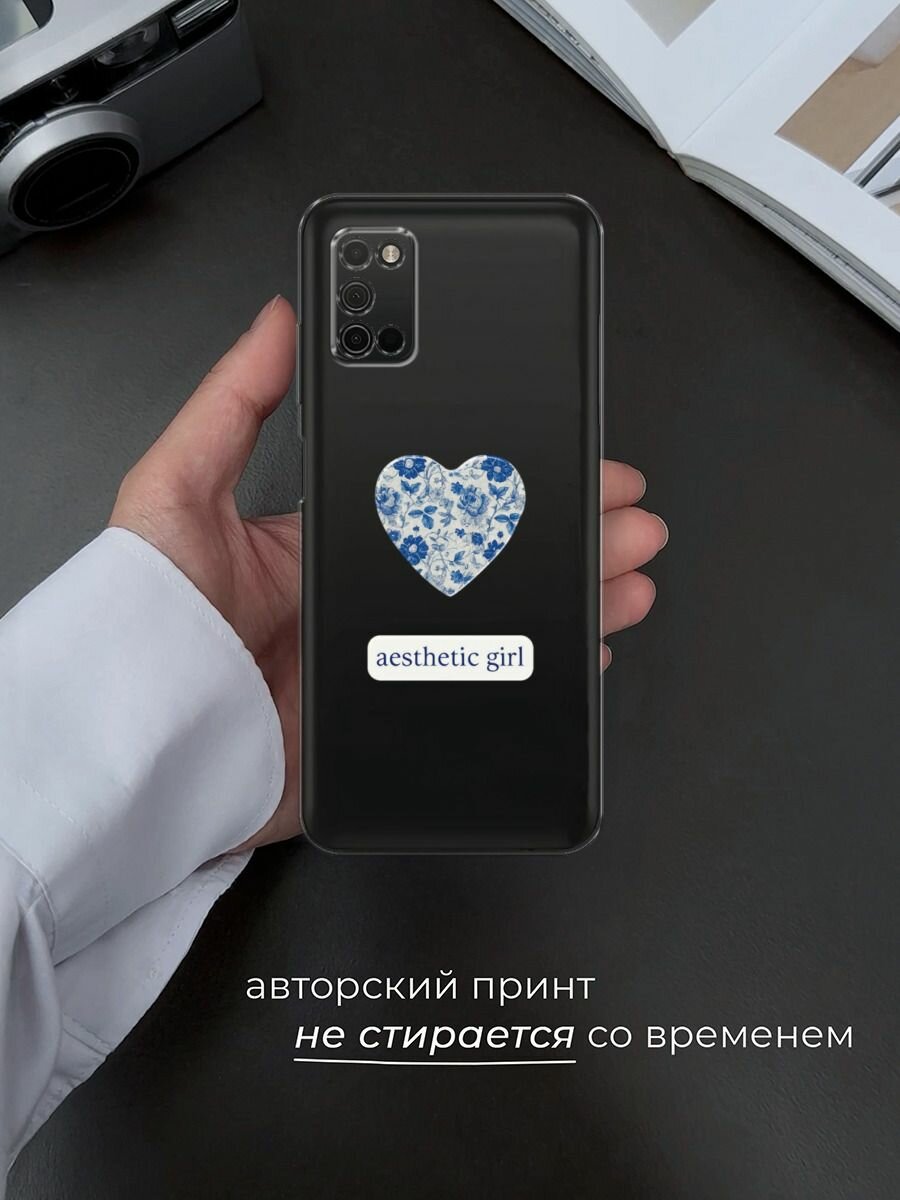 Чехол на Samsung Galaxy A03S / Самсунг Галакси A03S с принтом "Aesthetic girl" — фото 1