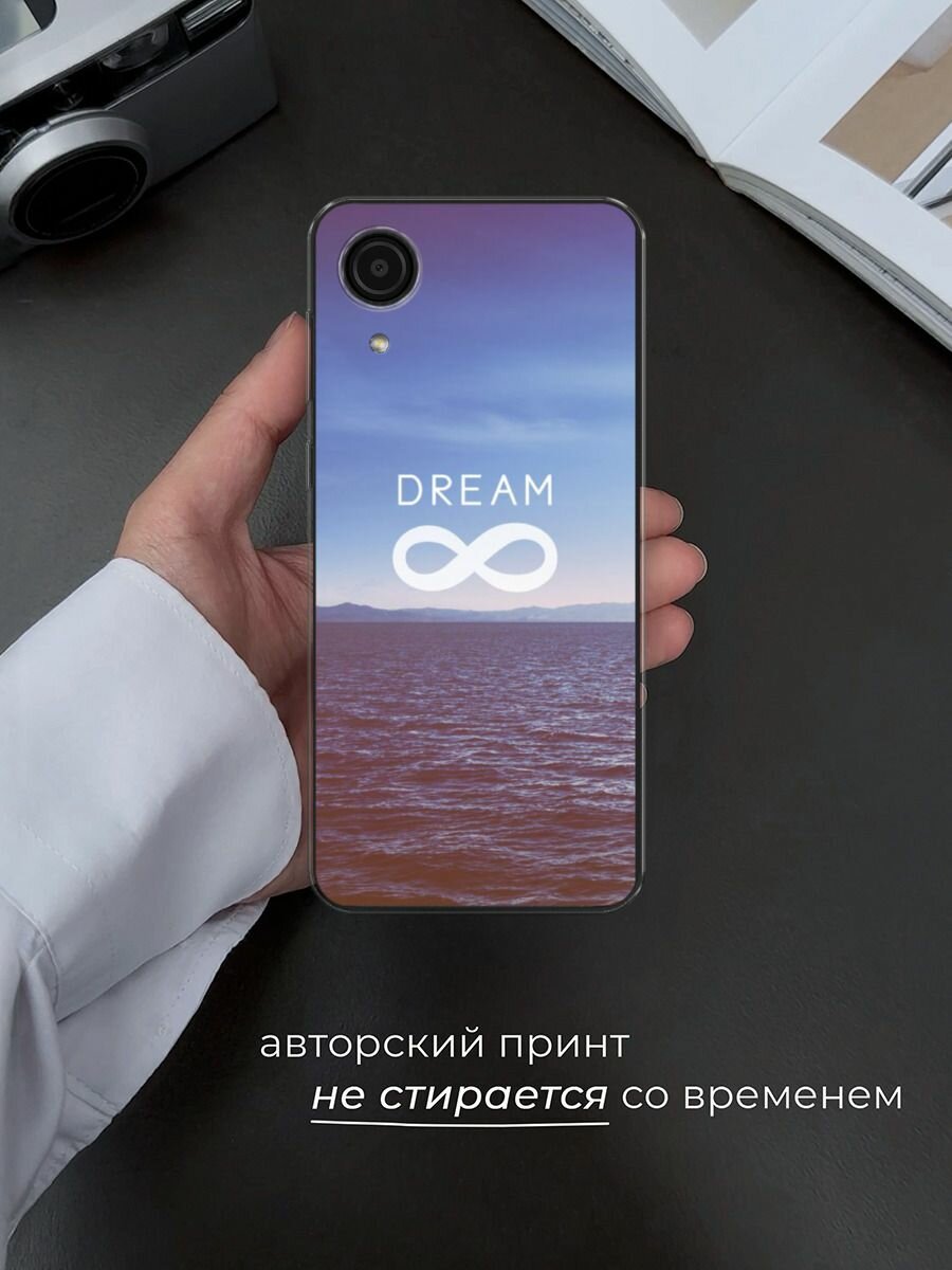 Чехол на Samsung Galaxy A03 Core / Самсунг Галакси А03 Core с принтом "Dream бесконечность" — фото 1