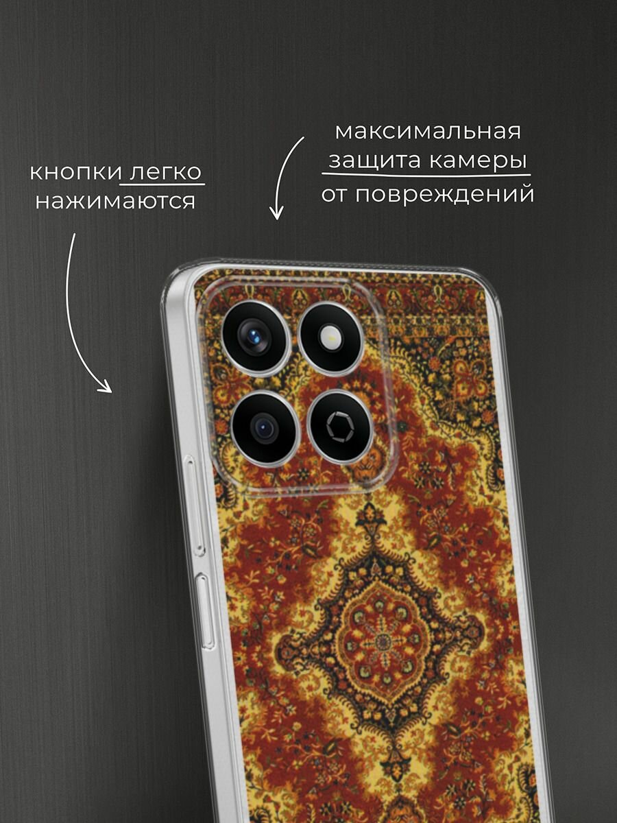 Силиконовый чехол на Honor X7c / Хонор X7c с принтом "Ковер" — фото 1