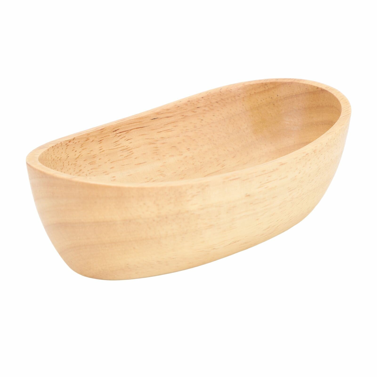 Деревянная тарелка для суши из натурального каучукового дерева, нескользящая, с гладкой поверхностью, удобная в использовании