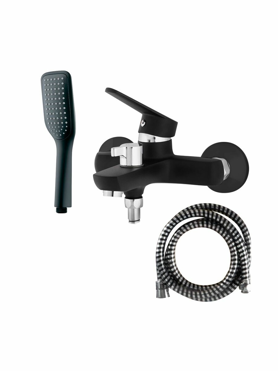 Melodia Della Vita Смеситель ванна MELODIA Moderno Black картридж д.35мм короткий излив MDV35140_bk