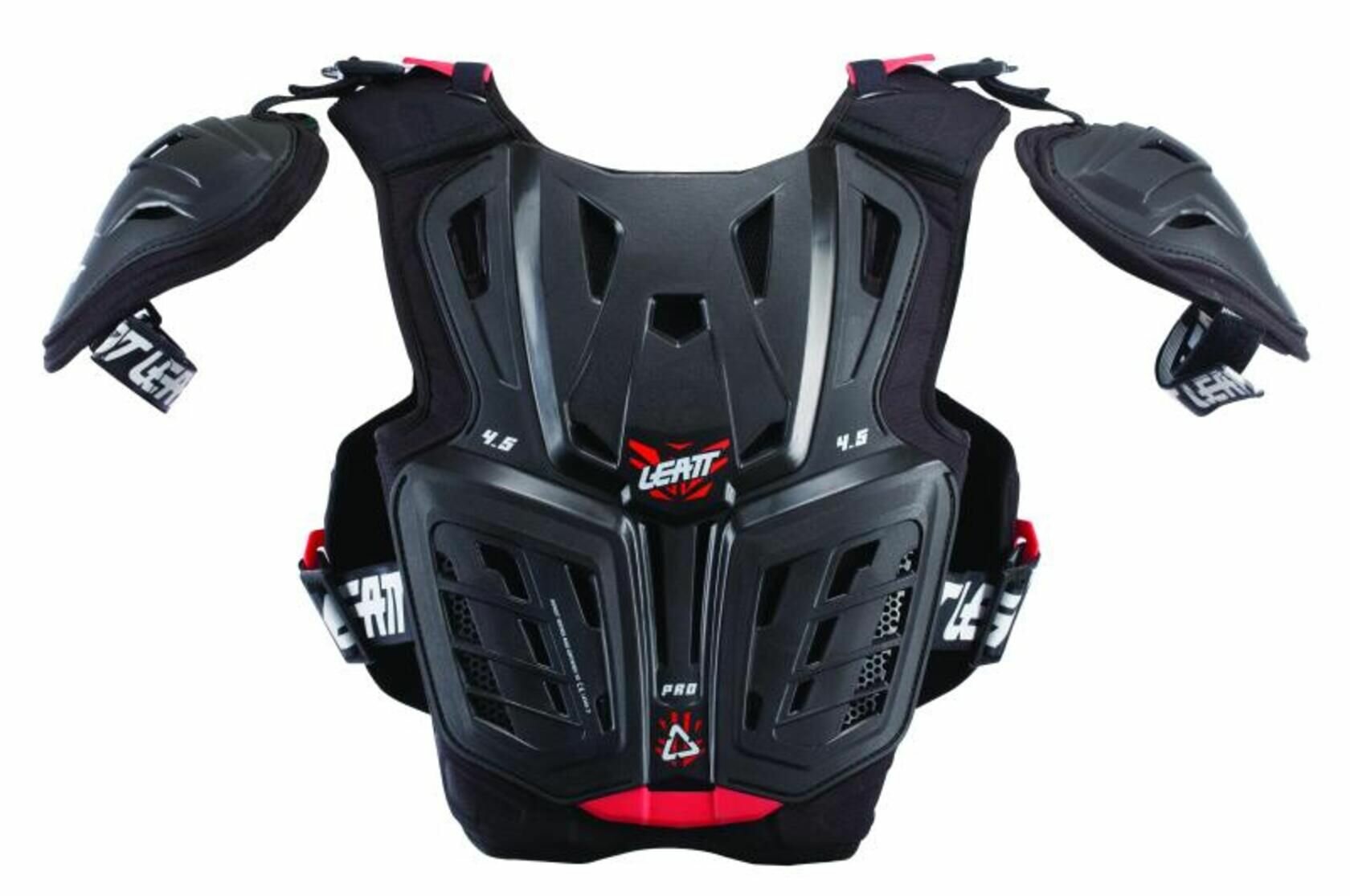 Защита панцирь подростковый Leatt Chest Protector 4.5 Junior (Black/Red, S/M, 2025)