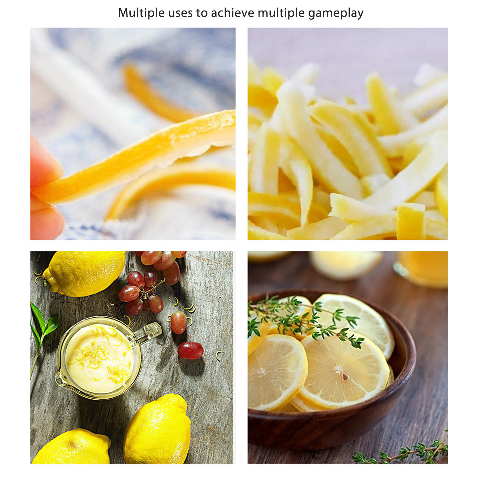 Инструмент для очистки лимонной цедры Zester для коктейлей, многофункциональный кухонный гаджет из нержавеющей стали, золото