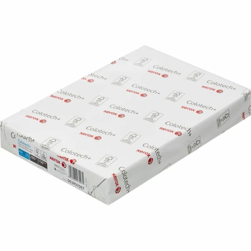 Бумага для цветной лазерной печати Xerox Colotech +, A 4, 280 г/м2, 150 листов
