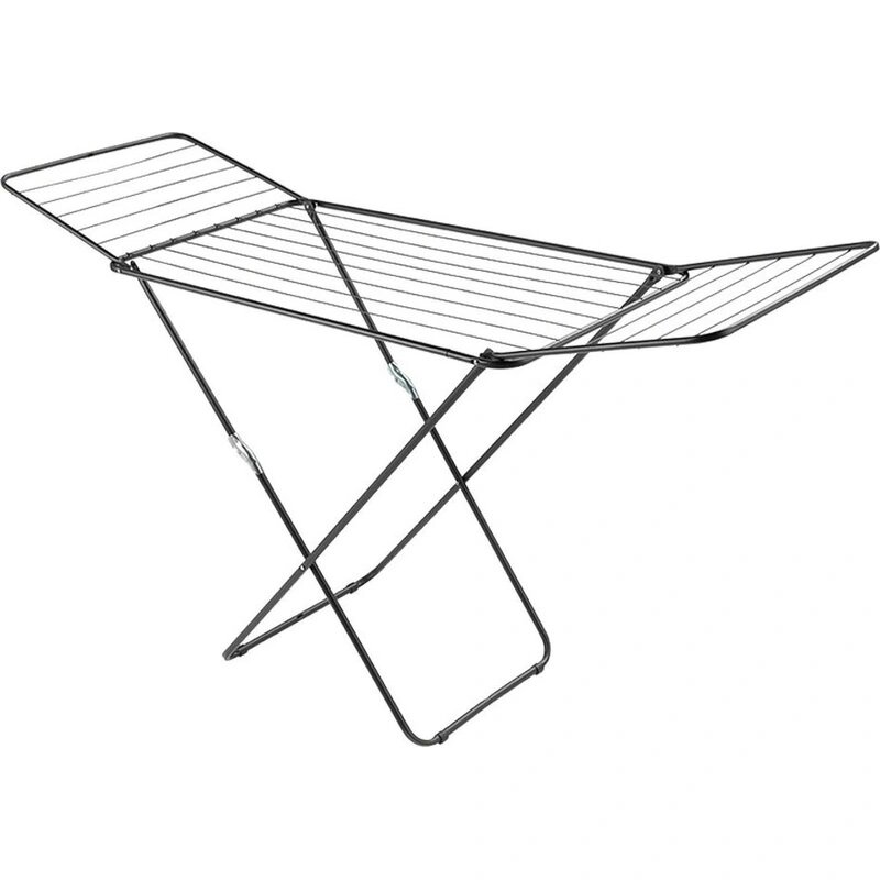 Сушилка для белья напольная складная Metaltex Vulcano (180x55x100 см) чёрная Арт. 2176553