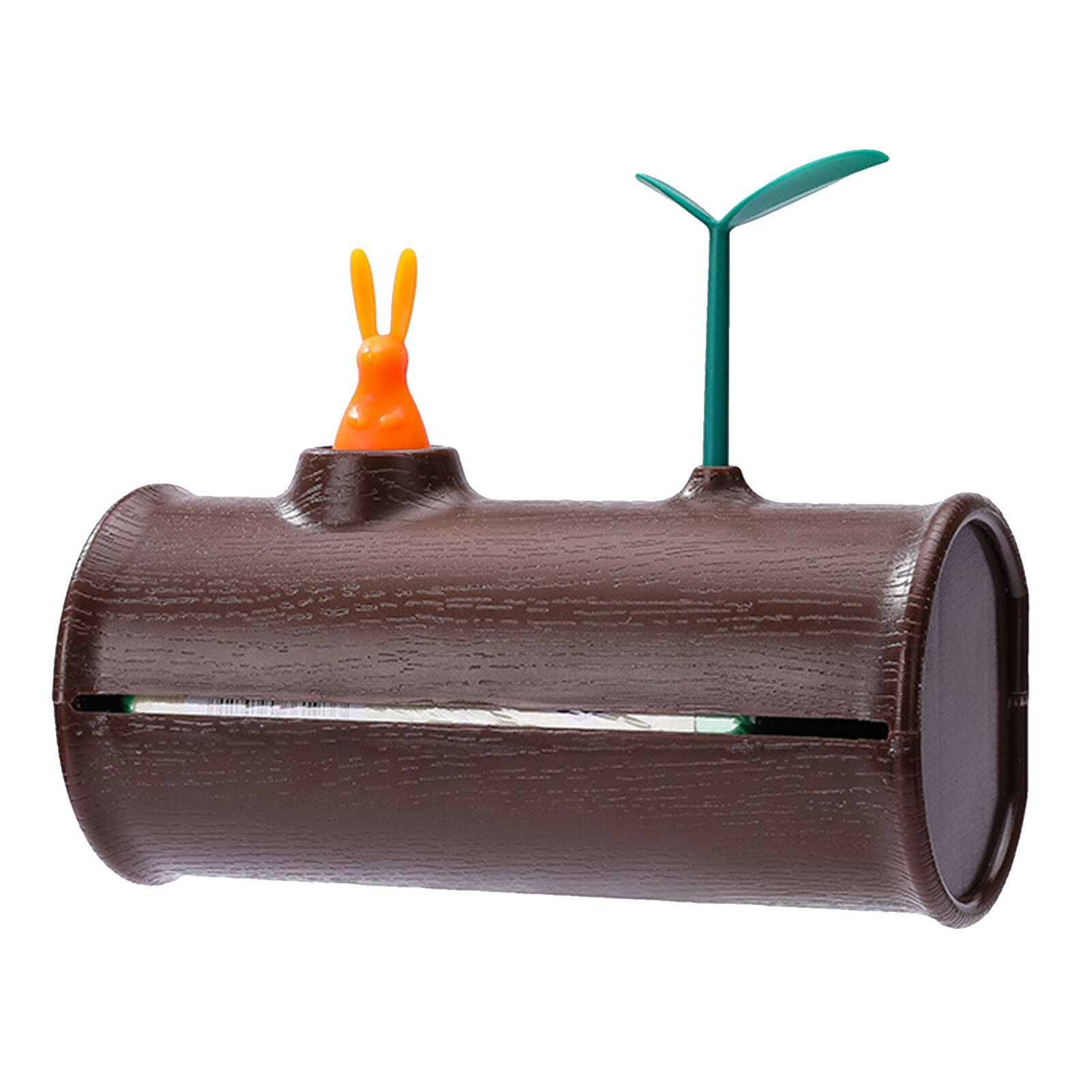 Wall Mounted Tissue Box Punch Free Multi Purpose Garbage Bag Storage for Home Kitchen Bathroom Rabbit Brown