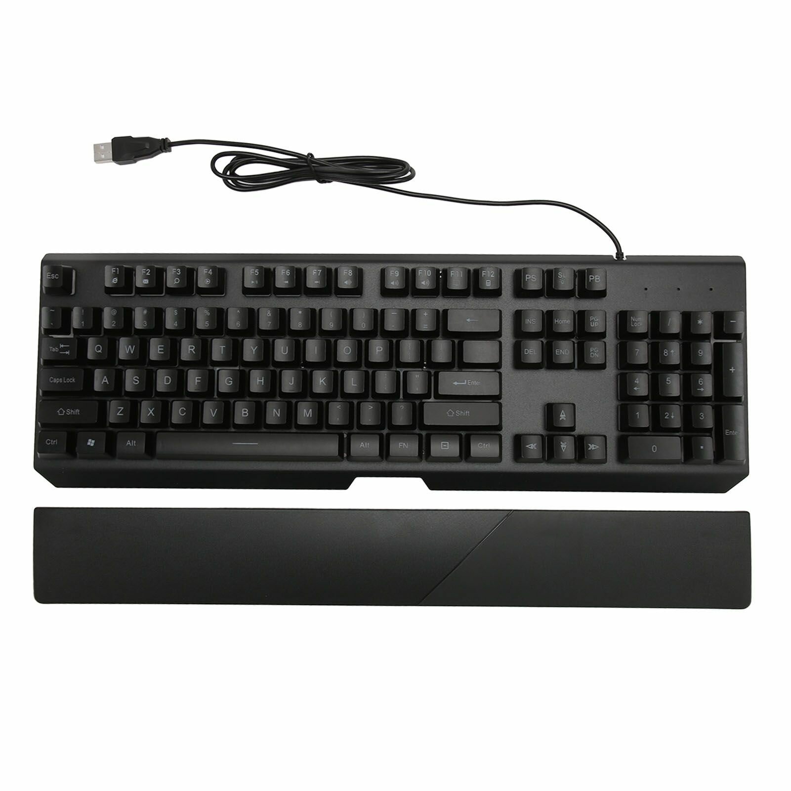 Проводная клавиатура Механическая игровая клавиатура со съемной подставкой для запястий для домашнего интернет-бара в общежитии