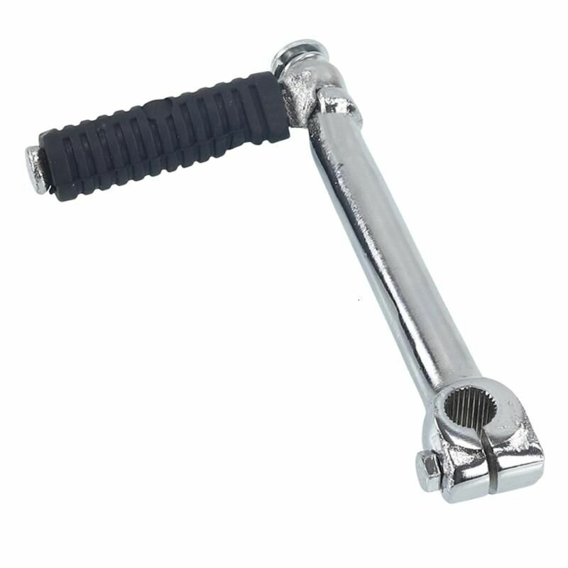 Алюминиевый кик-стартер для мотоцикла 110cc 125cc 140cc 150cc, Серебро - монтажные отверстия диаметром 13 мм