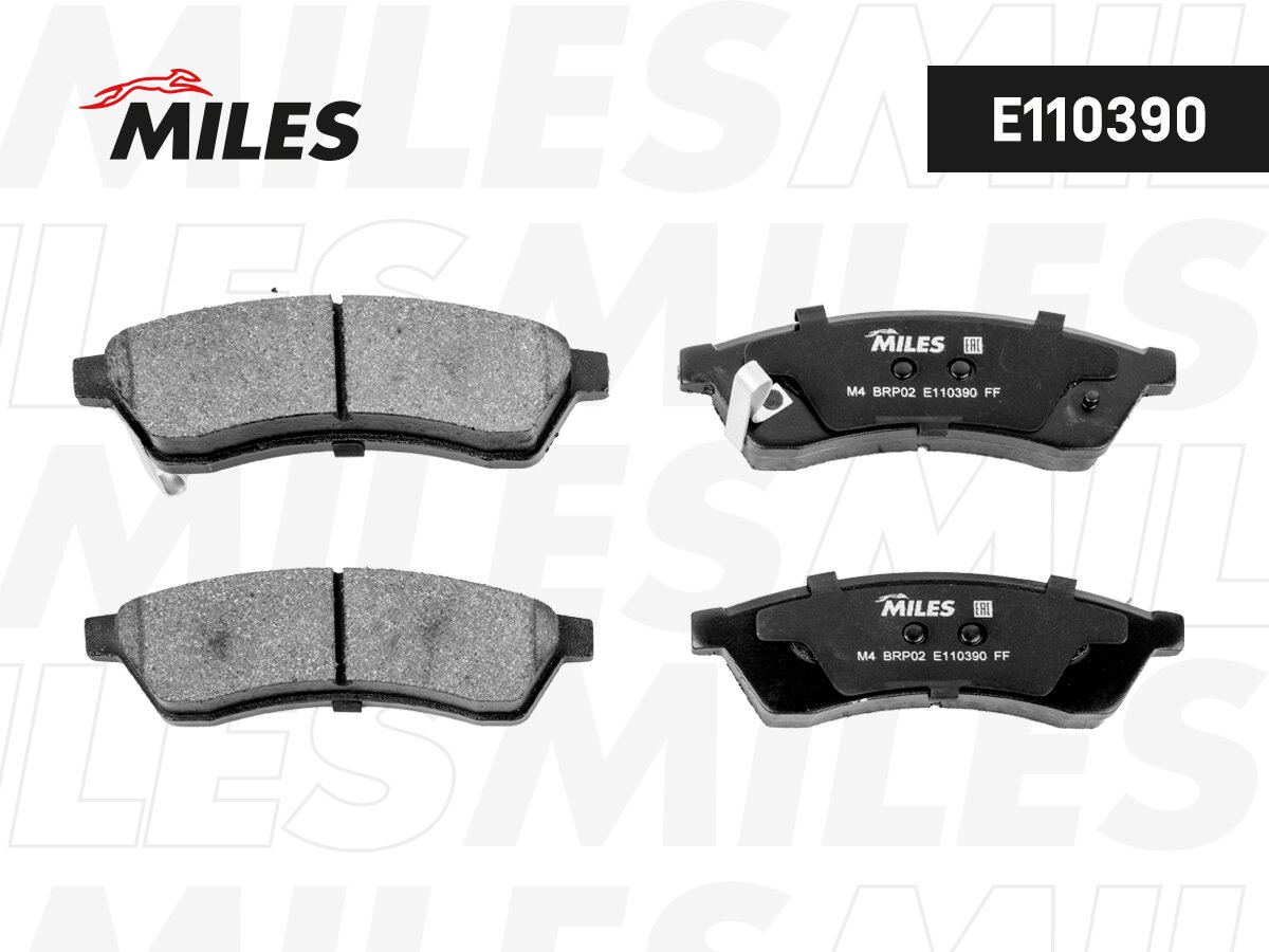 MILES Колодки тормозные задние (Смесь Semi-Metallic) CHEVROLET EPICA 06- (TRW GDB4172) E110390