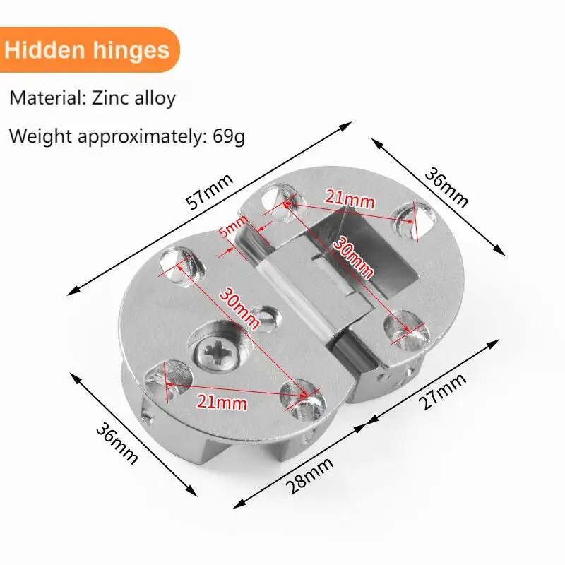 1 шт, скрытая петля из цинкового сплава, петля для откидной доски, петля для откидной двери вверх и вниз, складная петля на 90 градусов, петля для стола с деревянной доской