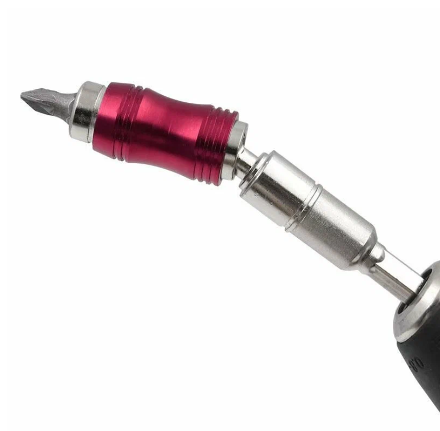 Адаптер для бит шарнирный угловой с магнитным держателем для шуруповерта, дрели