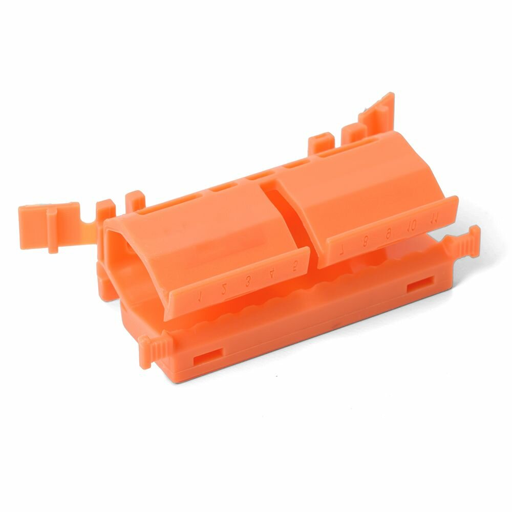 Набор из 10 штук Монтажный держатель STEKKER LD 500 для клемм серии LD222 на DIN-рейку