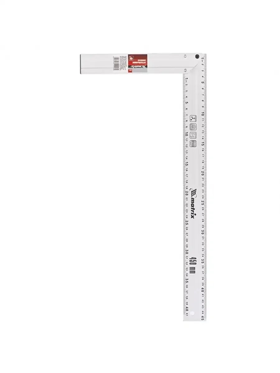 Угольник строительный металлический, 450 мм, MATRIX 32475